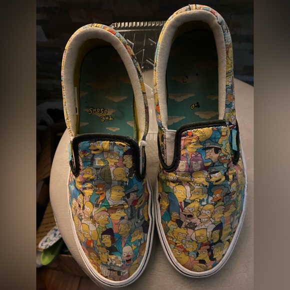 Vans | Shoes | Vintage Vans Simpsons Collaboration 75 Rare Collectable ...
